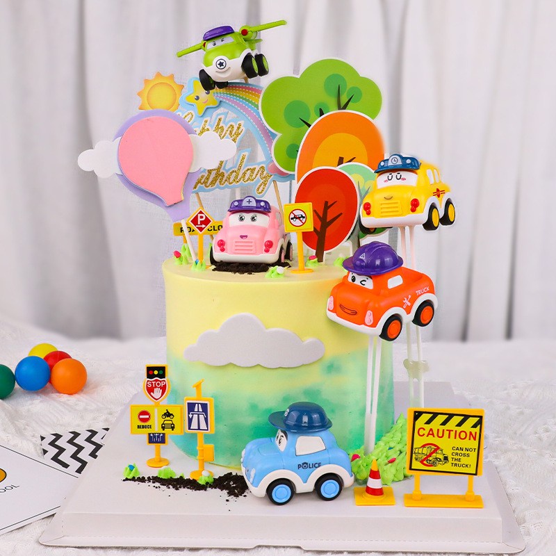 Jual Topper Cake Mobil Robocar / Policar / Mainan Mobil Mobilan Premium ...