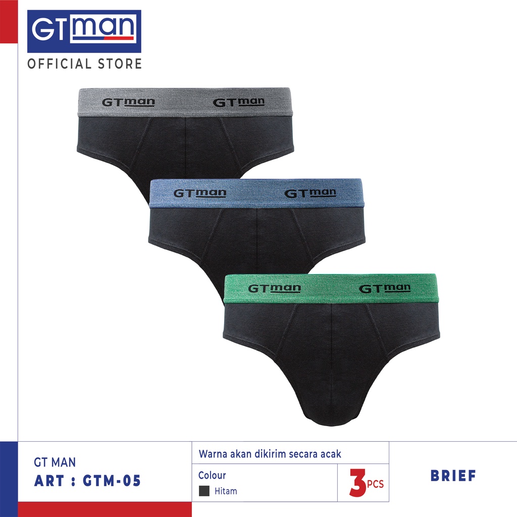 Jual GT MAN BRIEF GTM05 MULTICOLOR 3 PCS | Shopee Indonesia