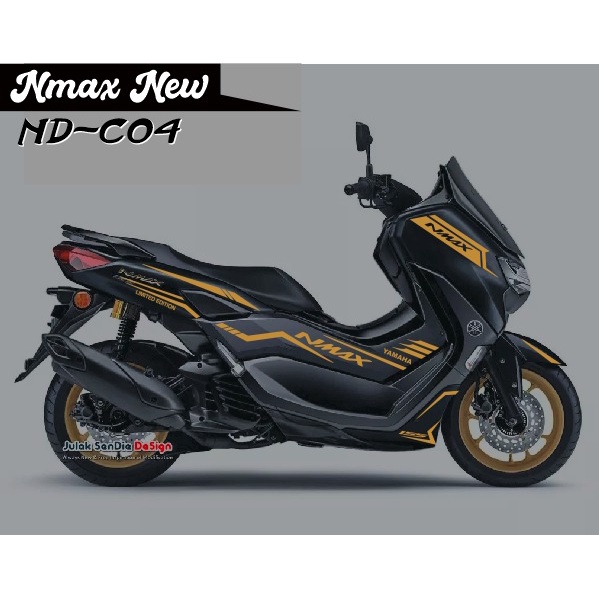 Jual STIKER CUTTING NMAX BARU BODY HITAM + FREE STIKER VELG NMAX PAKET ...