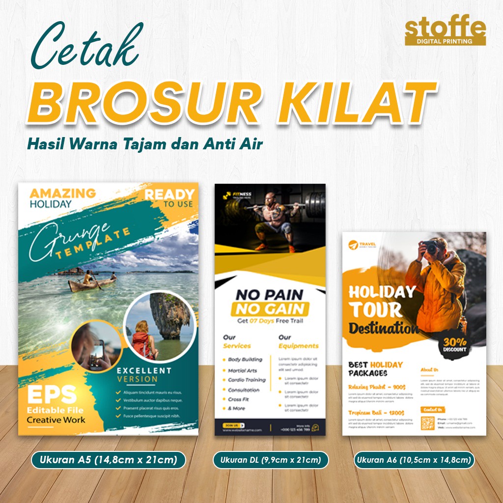 Jual Cetak Brosur / Flayer / Leaflet 1 Sisi Full Colour Kilat | Shopee Indonesia