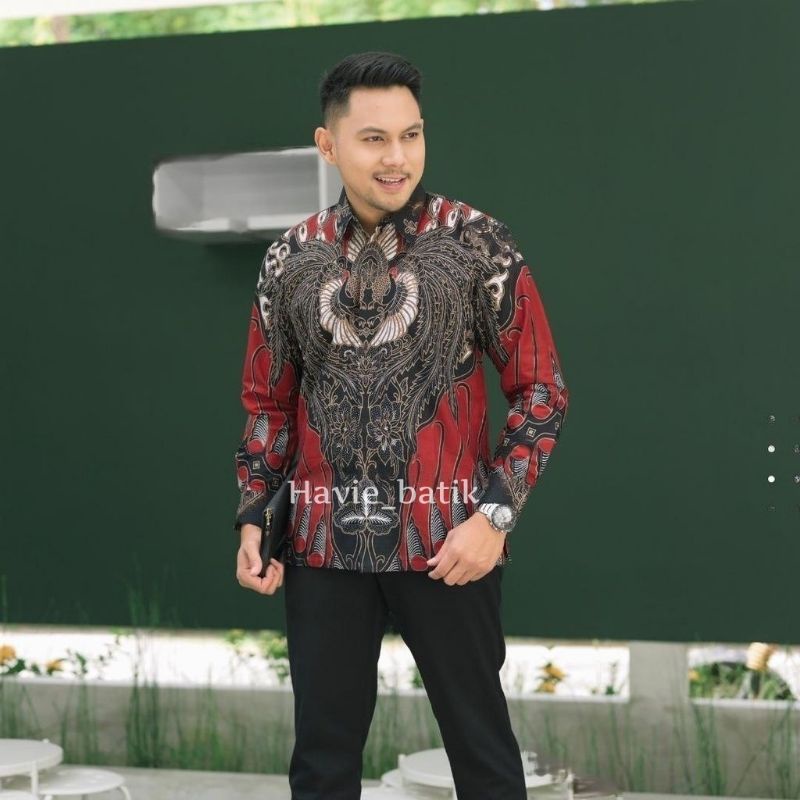 Jual Kemeja Batik Pria Lengan Panjang premium Lapis Furing Full Badan ...
