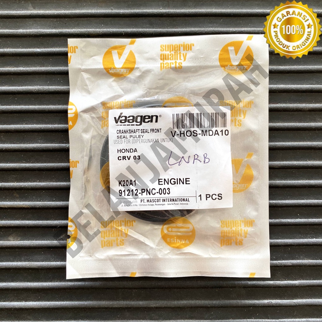 Jual Seal Oil Sil Crankshaft Front Kruk Krek As Pully Puley Depan CRV ...