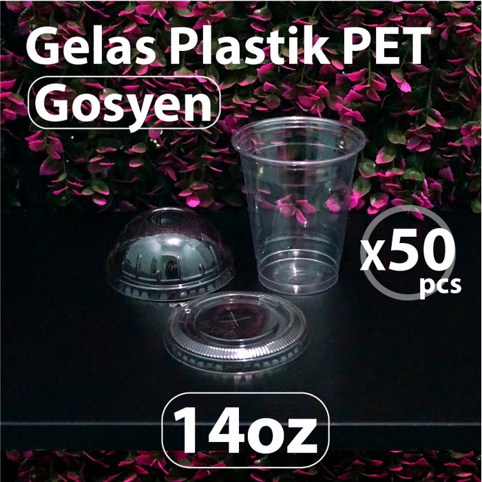 Jual Peralatan Minum Gelas Plastik Pet 14 Oz - Merk Gosyen - Gelas Kopi ...