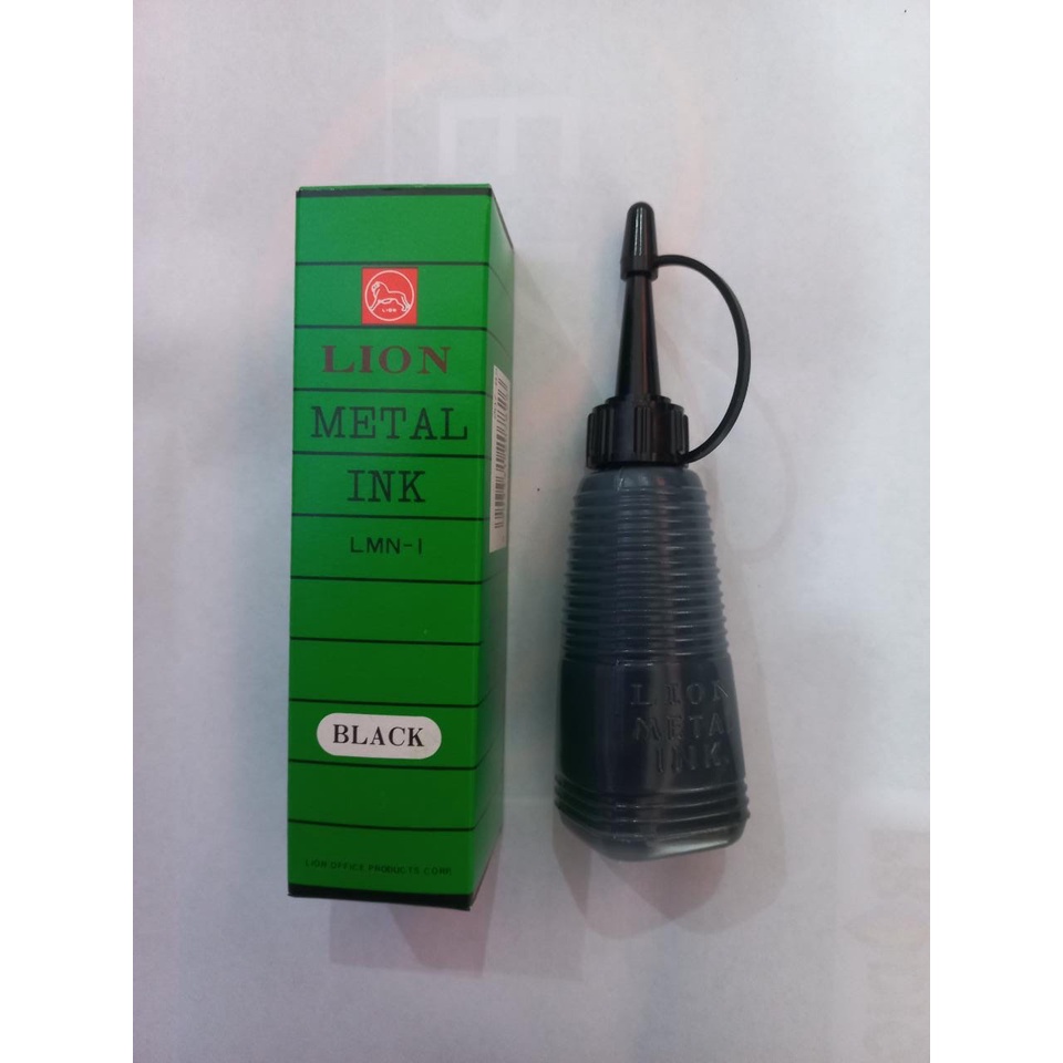 Jual Tinta Cap Numerator Lion 28 gr Warna HITAM / Tinta Cap / Black ...