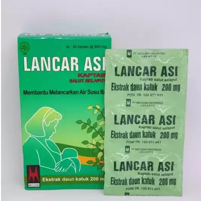Jual Lancar Asi ekstrak daun katuk isi 30Caps ( Exp 2026) | Shopee Indonesia