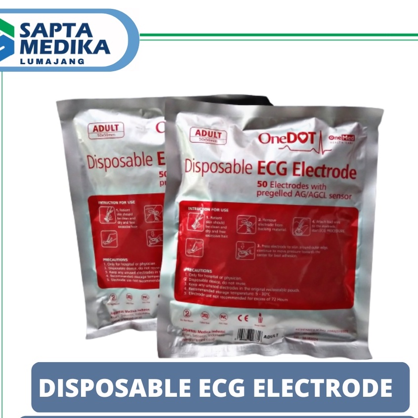 Jual Elektroda OneDot Dewasa Onemed / ECG Elektrode Adult OneMed ...