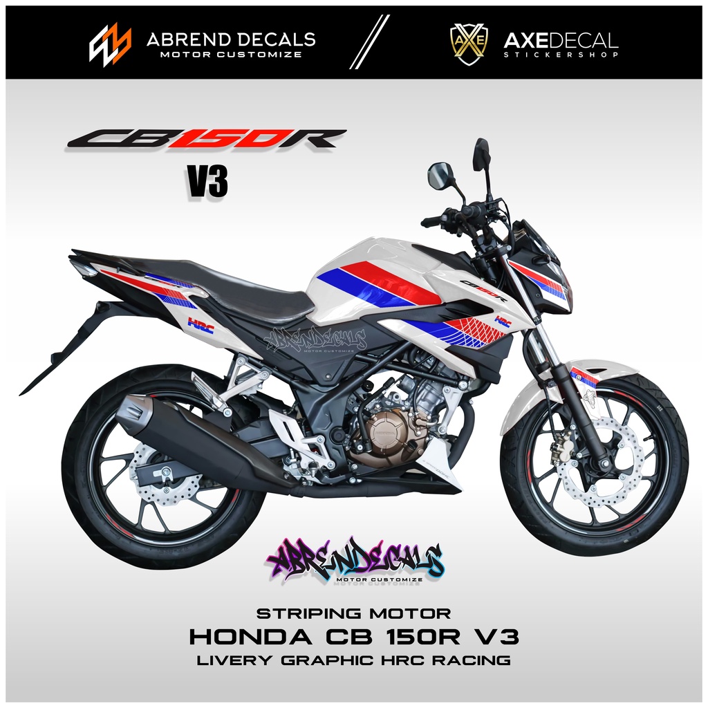 Jual Striping CB 150R V3 HRC Graphic racing / Stiker Motor Honda CB 150 ...