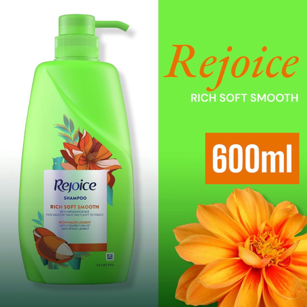 Jual Rejoice Shampoo Rich Halus Lembut 600 ml | Shopee Indonesia