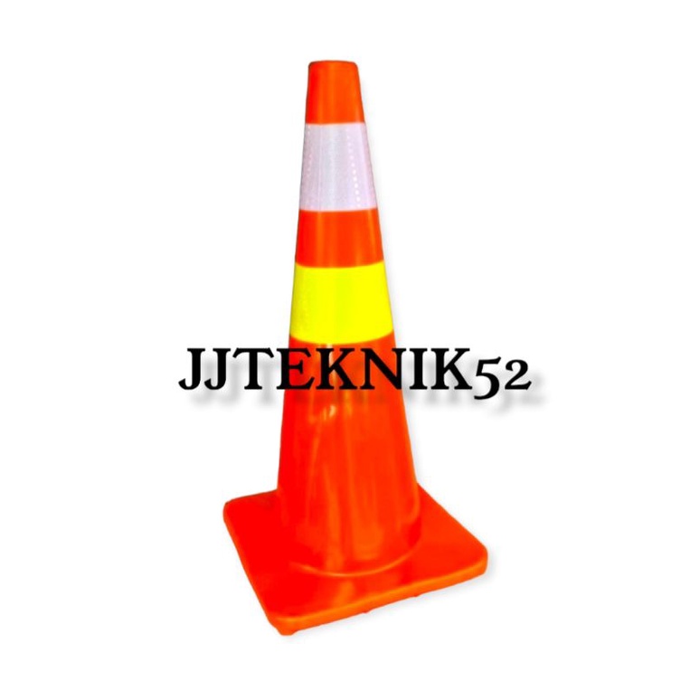 Jual 70cm KERUCUT PEMBATAS JALAN SAFETY TRAFFIC CONE KARET LALU LINTAS 70cm | Shopee Indonesia