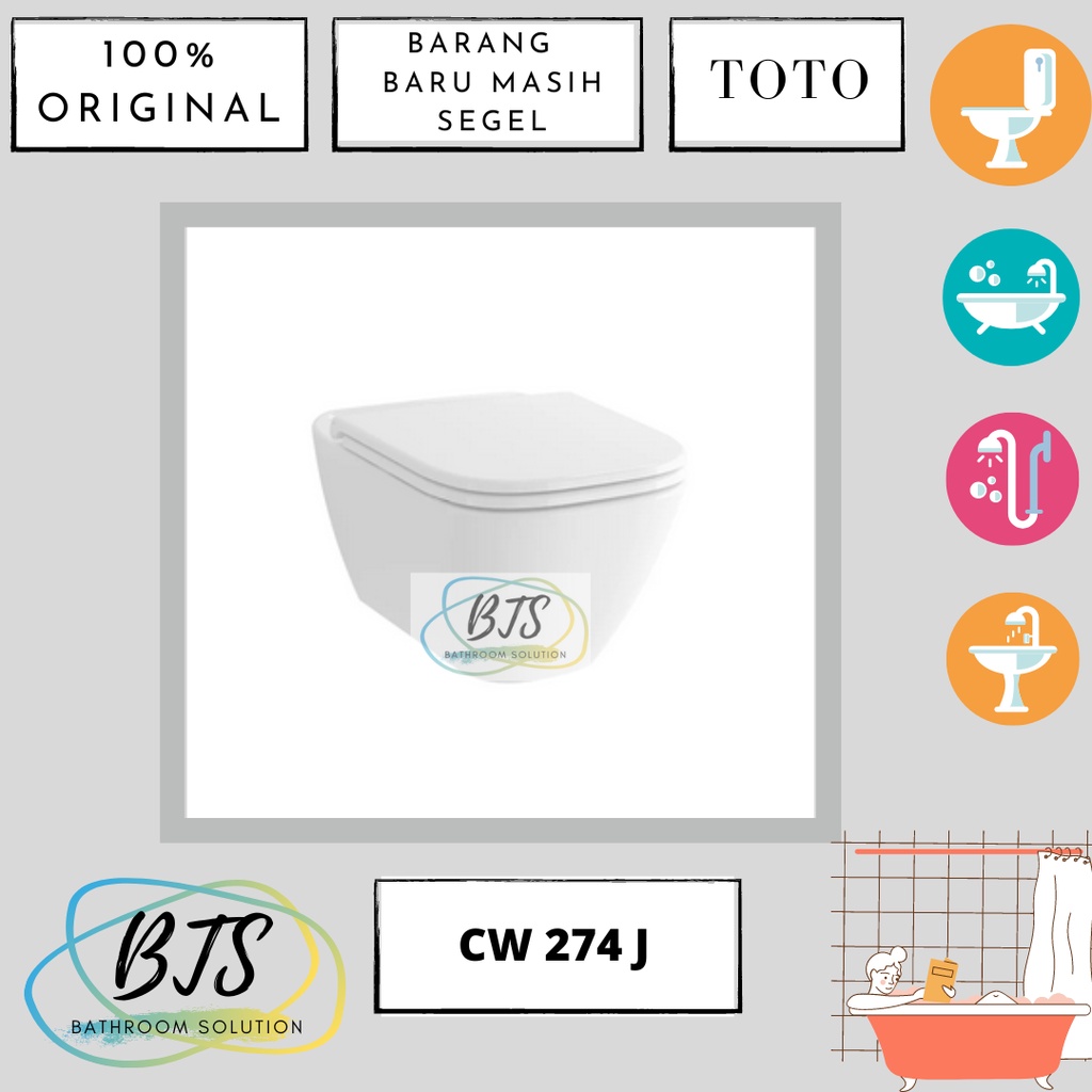 Jual Kloset/ closet TOTO CW274J/ CW 274 J/ CW 274J/ CW274 J | Shopee Indonesia