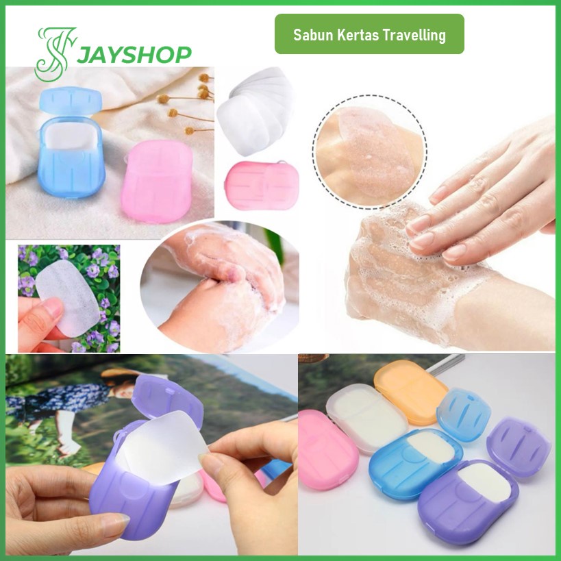Jual Sabun Kertas Cuci Tangan Mini Sabun Kertas Travelling Paper Soap ...