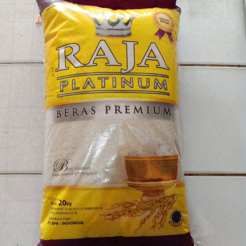 Jual Beras Raja Platinum 20 kg | Shopee Indonesia