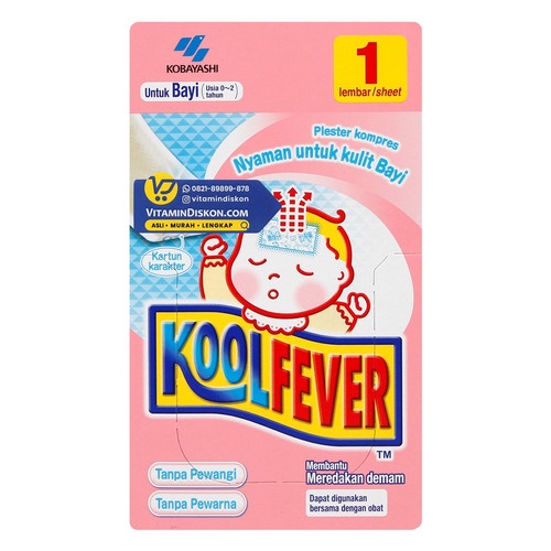 Jual Kool Fever Plester Kompres Demam Bayi Baby 1 Lembar | Shopee Indonesia