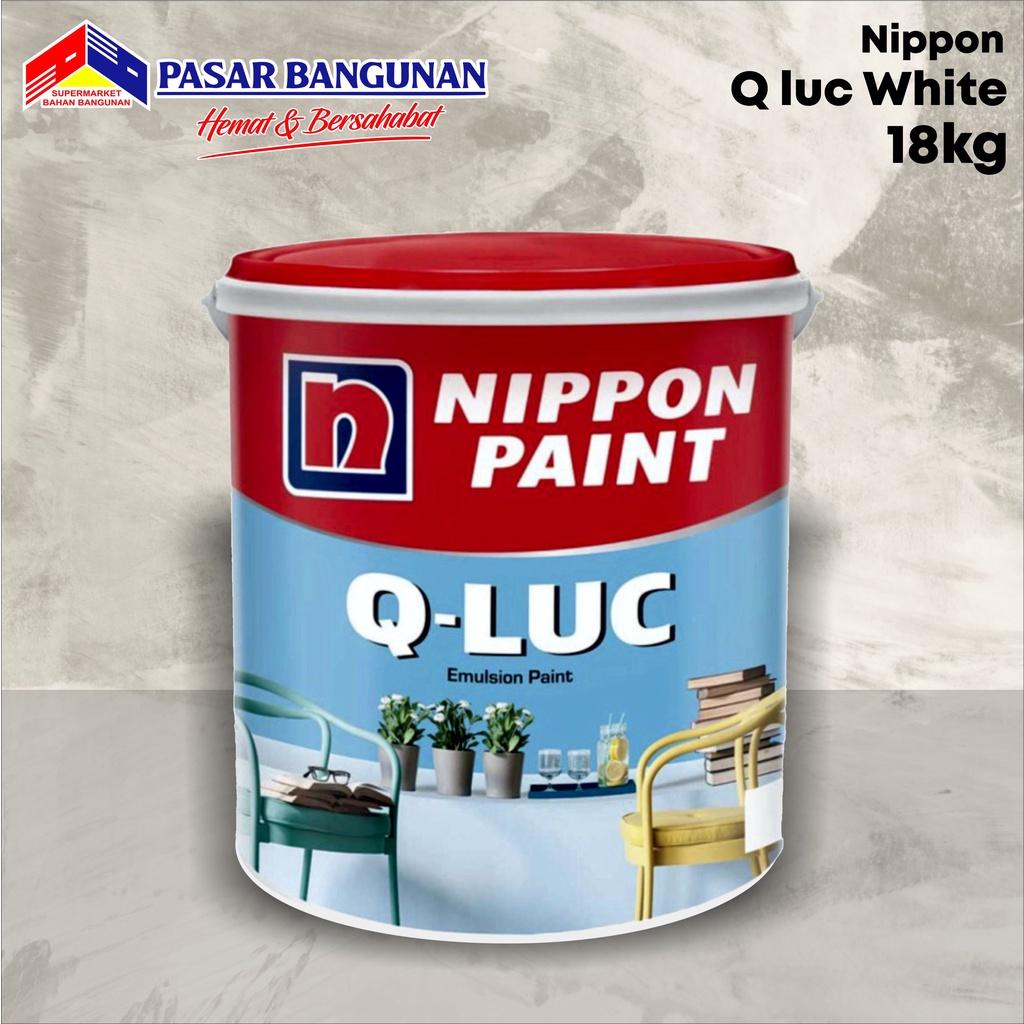 Jual Cat Nippon Q luc White Nippon Qluc Cat tembok interior 18KG ...