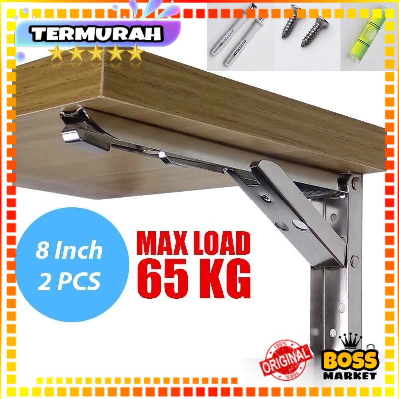 Jual Bracket Braket Engsel Siku Folding Meja Dinding Lipat Sikutan ...