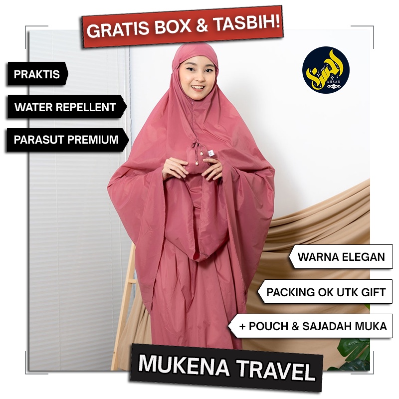 Jual Mukena Mini Travel Pouch Parasut Premium Dewasa Alif MKN-034 Warna ...