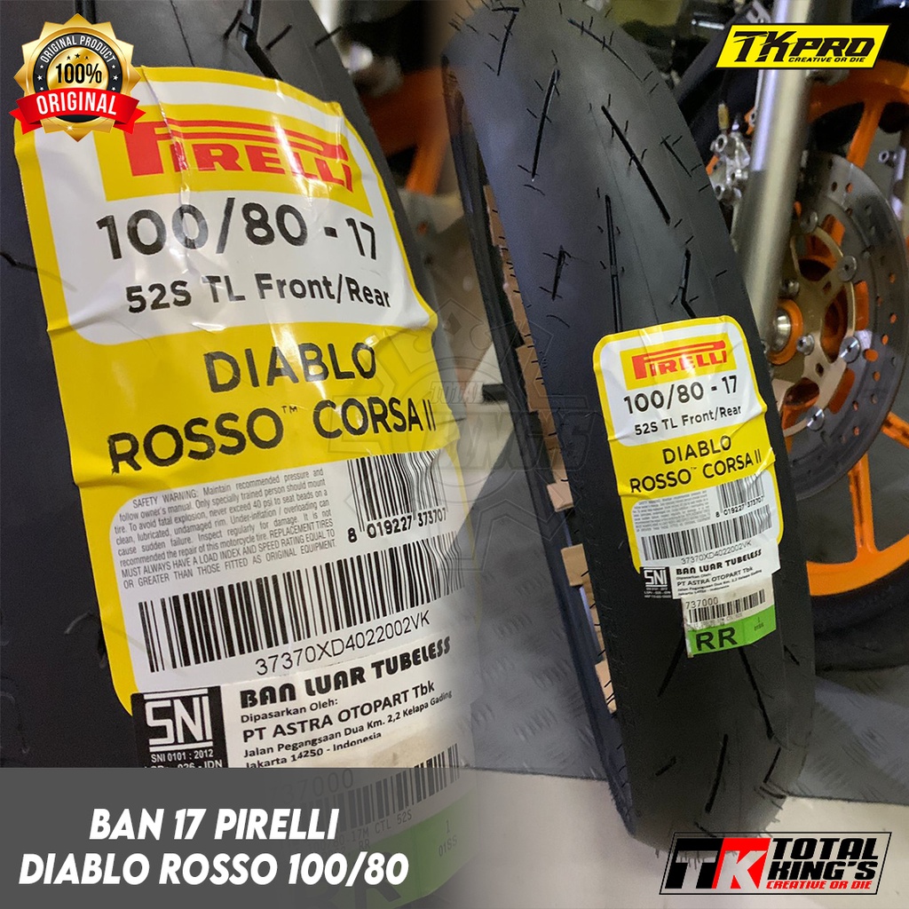 Jual BAN PIRELLI DIABLO ROSSO CORSA 2 RING 17 UNIVERSAL | Shopee Indonesia
