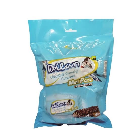 Jual Coklat dilan mini pack (1 pak isi 25 ) chocolate crunchy caramel ...