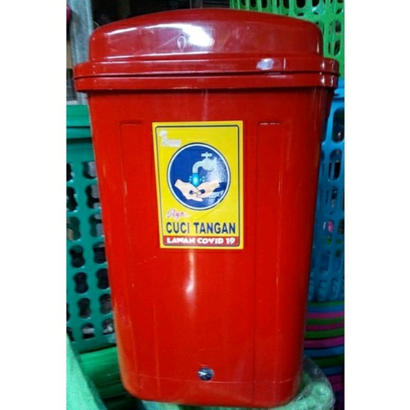 Jual tong air kran warna 20 liter/ tempat wudu & cuci tangan 20 L ...