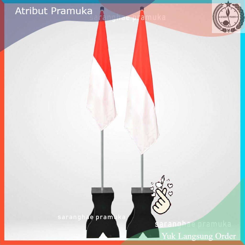 Jual Atribut Bendera Merah Putih Indonesia Bahan Kain Jumping Bendera ...