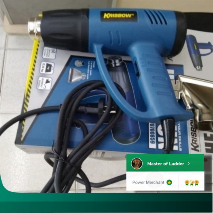 Jual OM- Krisbow Heat Gun 2000 W Blower Pemanas Hot Gun Alat Packing ...