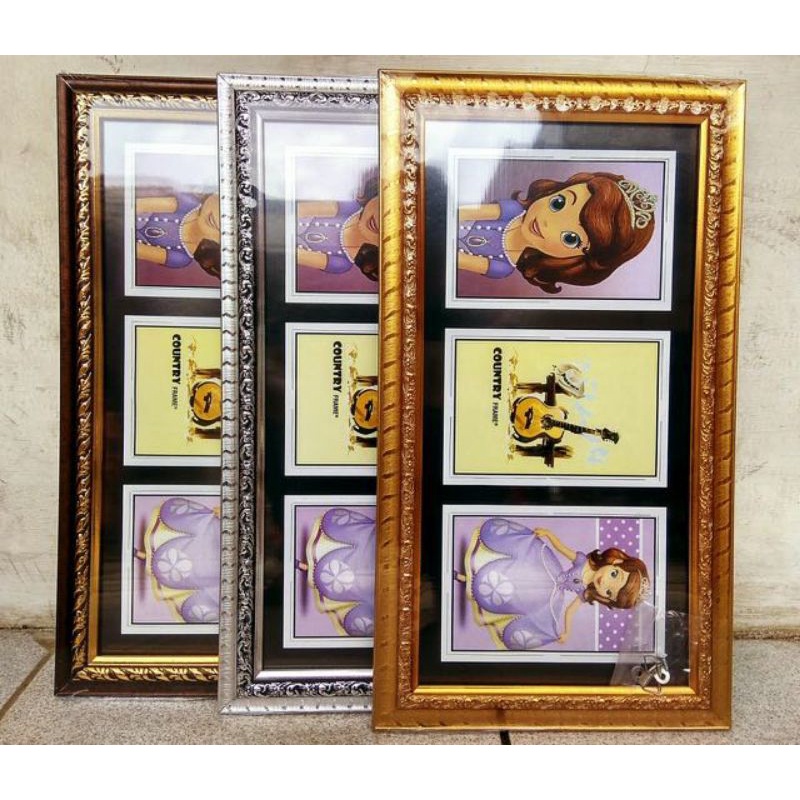 Jual Pigura 5r 3 susun Ukir Horizontal | Shopee Indonesia