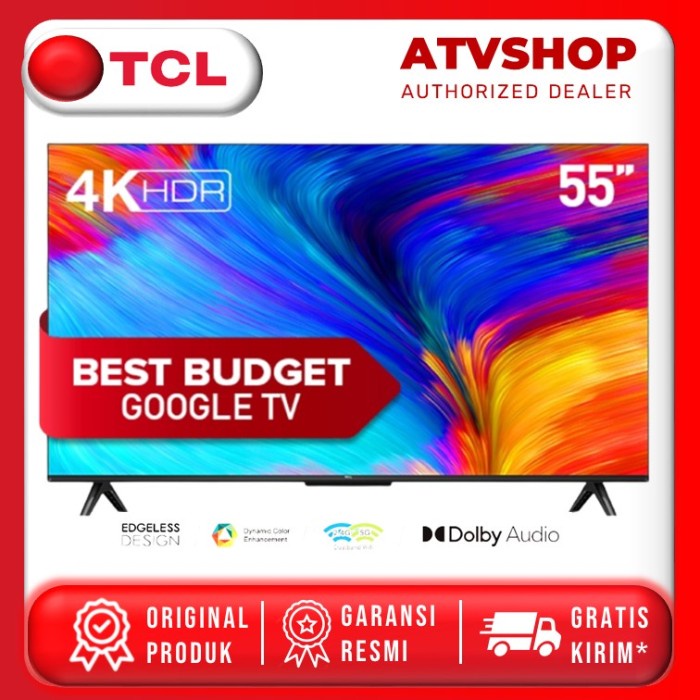 Jual TCL 55A18 LED SMART TV 55 INCH ANDROID 55" UHD 4K GOOGLE TV DOLBY ...