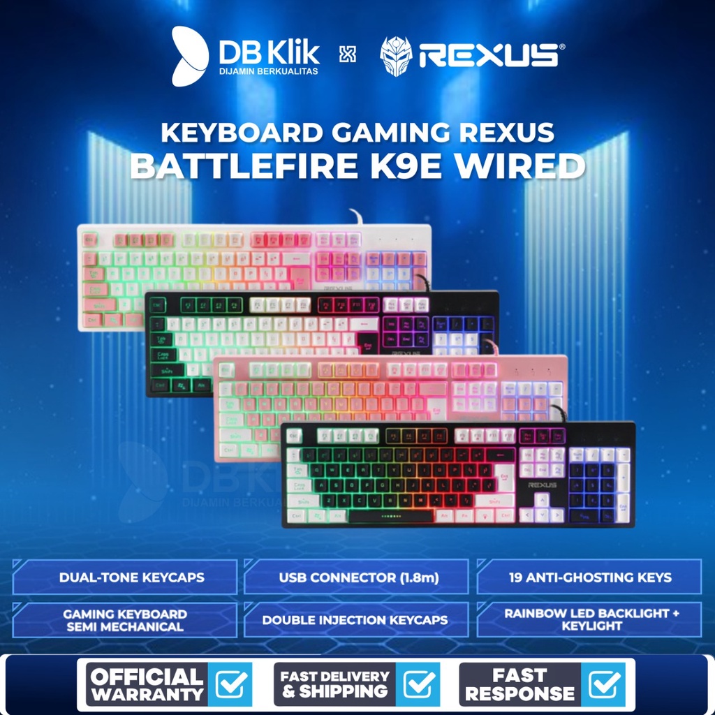 Jual Keyboard Gaming Rexus Battlefire K9E Wired - Rexus Battlefire RX ...