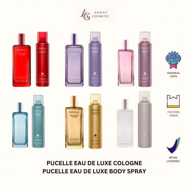 Jual PUCELLE Eau De Luxe Body Spray 150ml / Pucelle Eau De Luxe Cologne ...