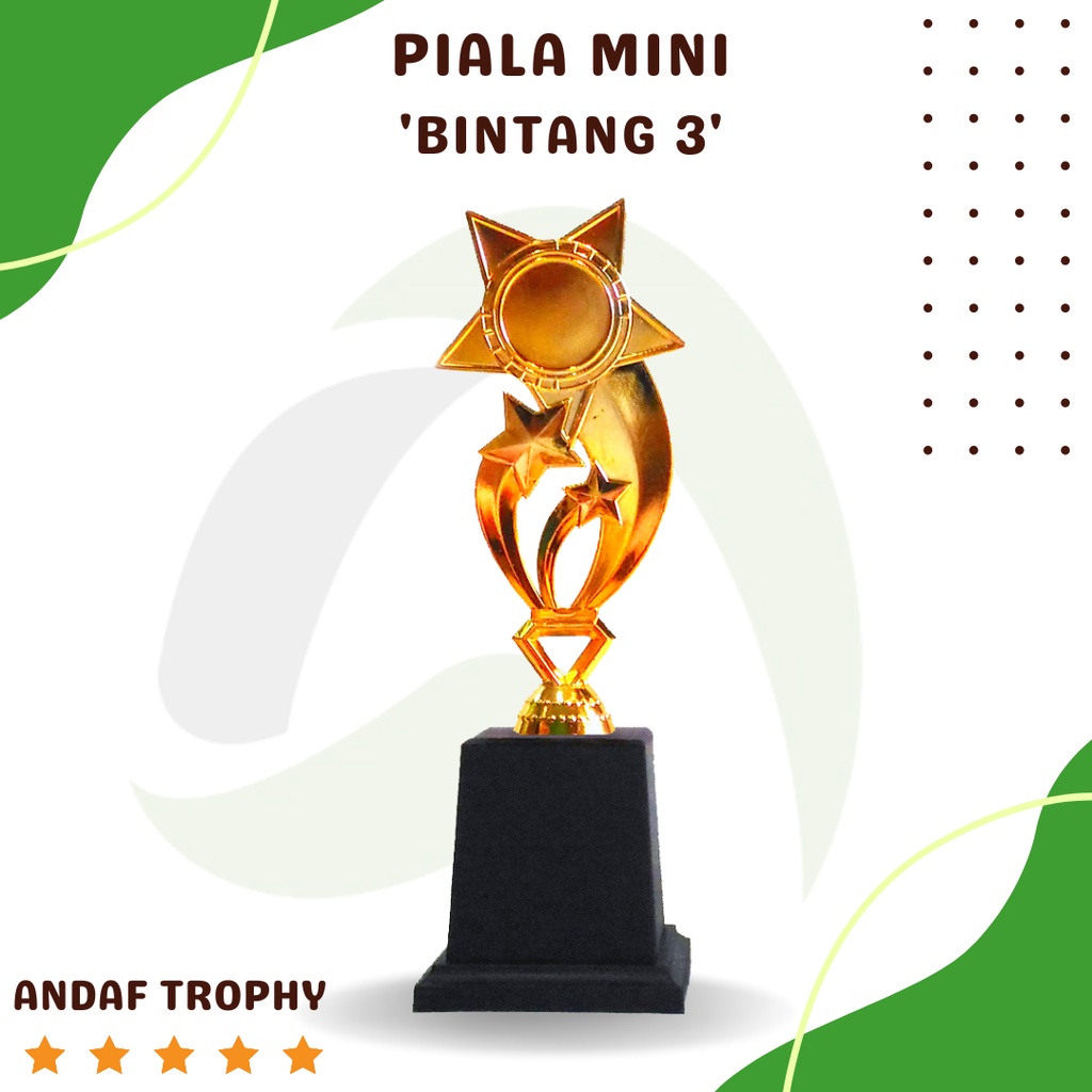Jual Piala Mini Figur 'Bintang 3' by Andaf Trophy | Shopee Indonesia