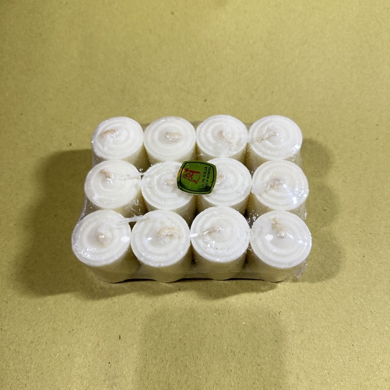 Jual Lilin Hotel Raja / Lilin Mati Lampu / Lilin Putih isi 12 pcs ...