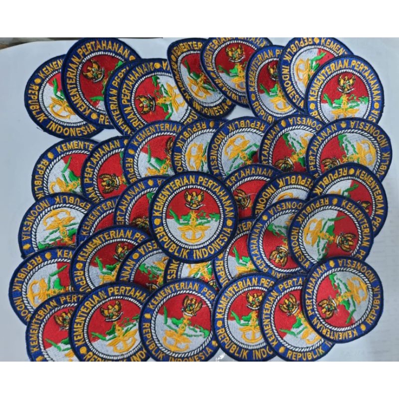 Jual BADGE LOGO KEMHAN / KEMENTERIAN PERTAHANAN BORDIR KOMPUTER ...