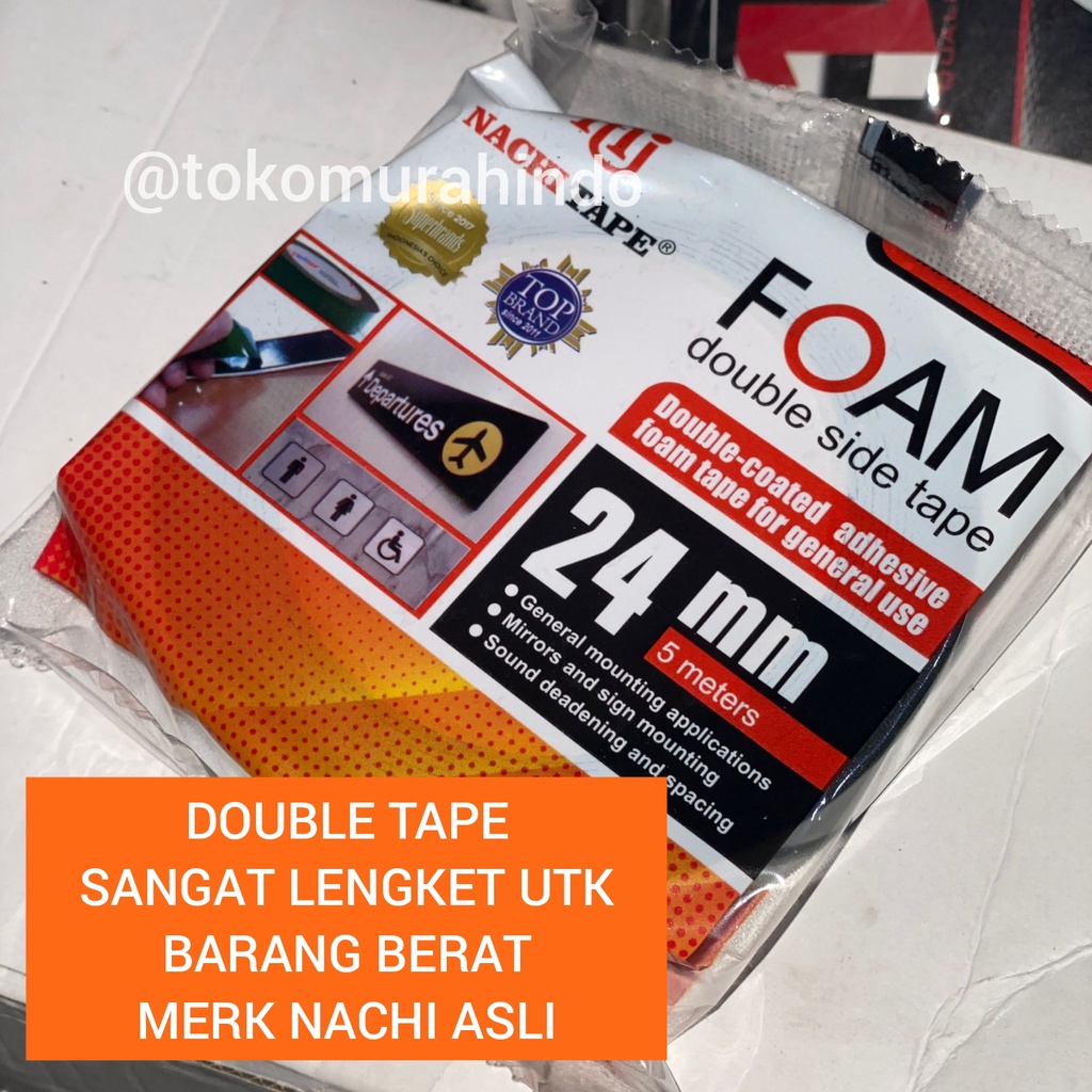 Jual Isolasi Bolak Balik Double Tape Nachi Foam | Shopee Indonesia
