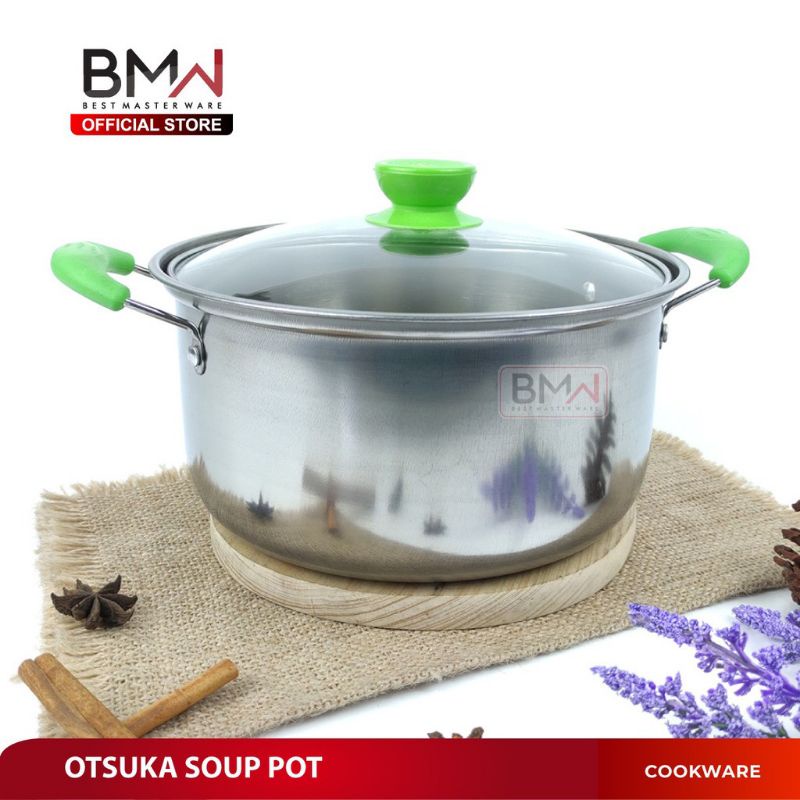 Jual Panci Sup Kuah Soup Pot Stainless Steel 20cm 22cm dengan Tutup ...