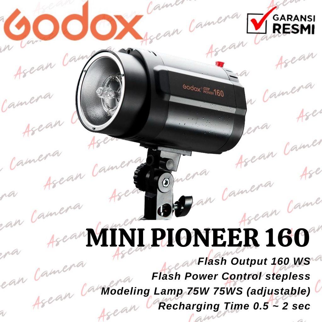 Jual LAMPU MINI STUDIO GODOX PIONEER FLASH K-160 | Shopee Indonesia