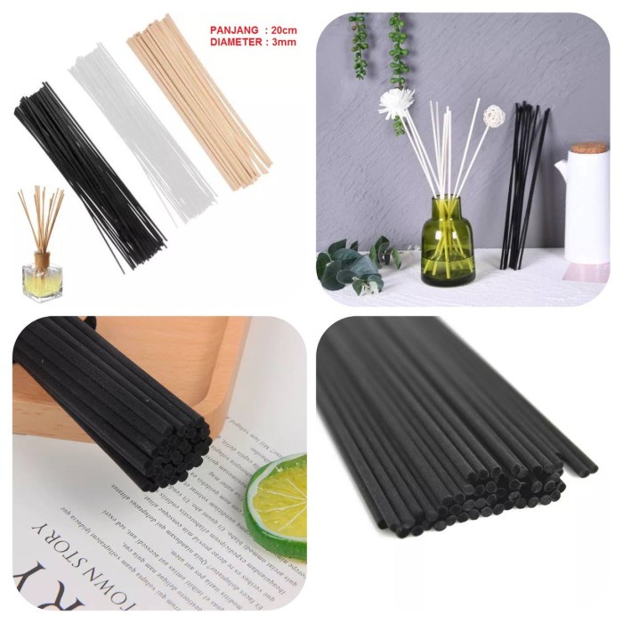 Jual Fiber Stik Reed Diffuser Stick Aromatherapy 20cm 3mm | Shopee ...