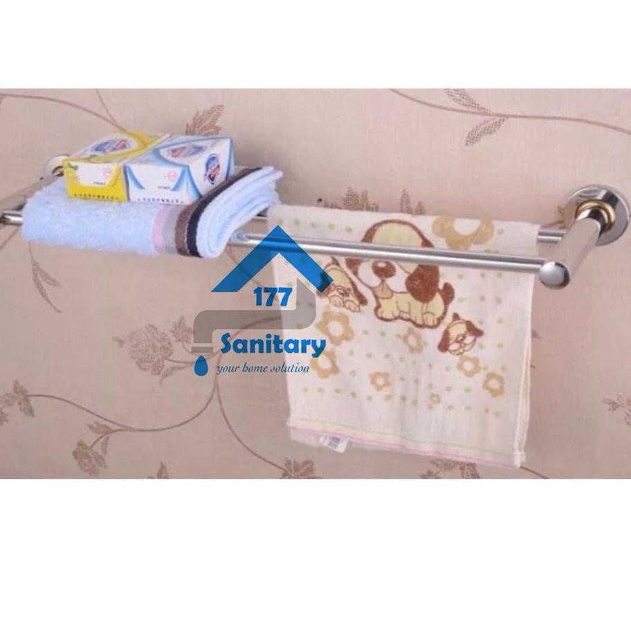 Jual Limited - Rak handuk 2 baris stainless star s7/ gantungan tempat ...