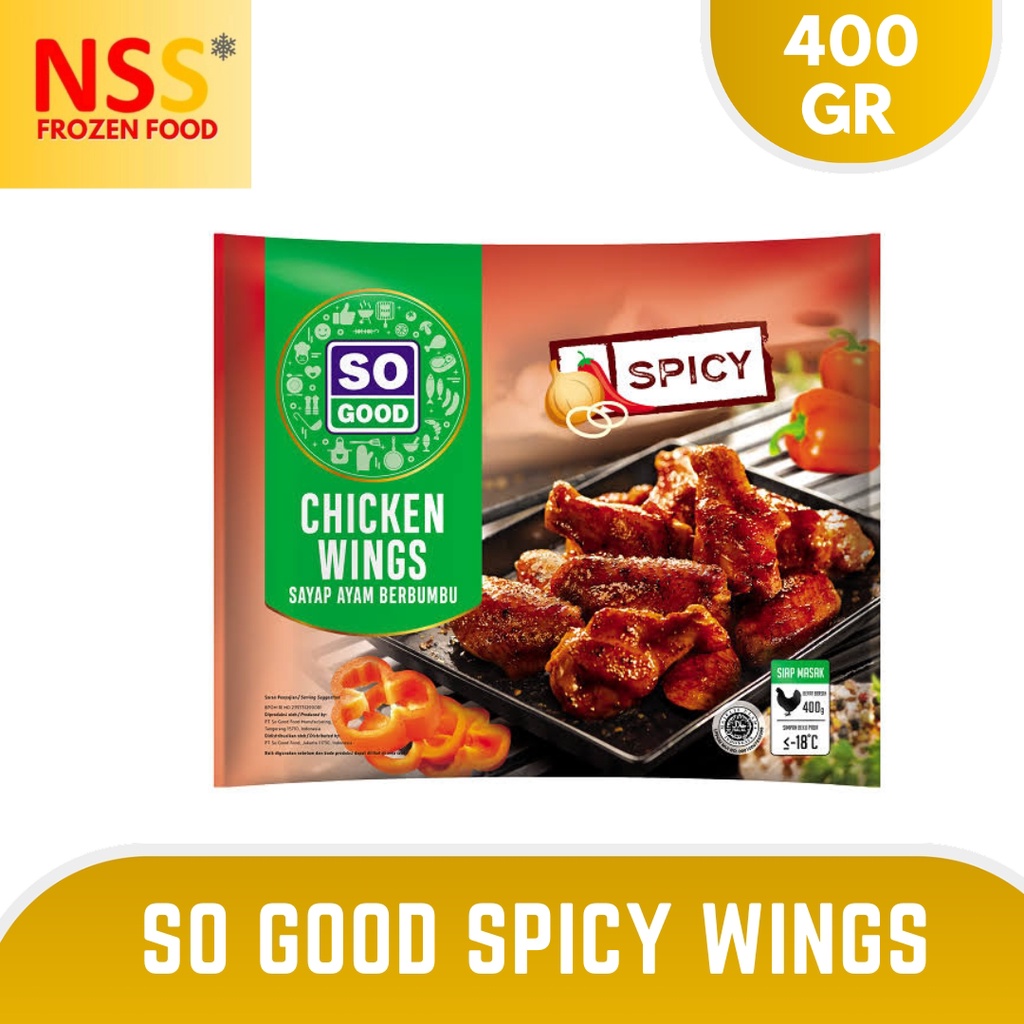 Jual SO GOOD SPICY WINGS 400GR | Shopee Indonesia
