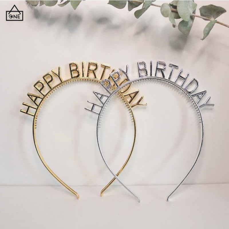 Jual Bando Happy Birthday / Bando Ulang Tahun Gold dan Silver Pesta ...