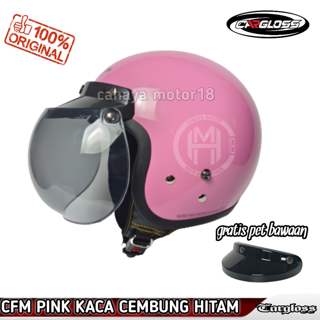 Jual HELM CARGLOSS CFM KACA RETRO CEMBUNG|HALF FACE | Shopee Indonesia