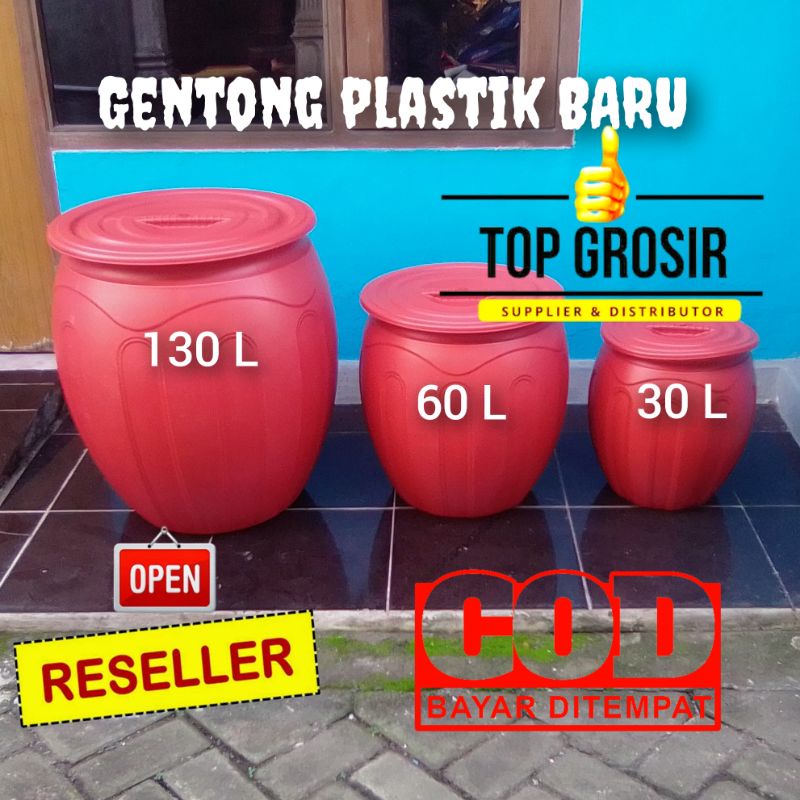 Jual Tong Air Bulat 30 Liter - Gentong Plastik | Shopee Indonesia