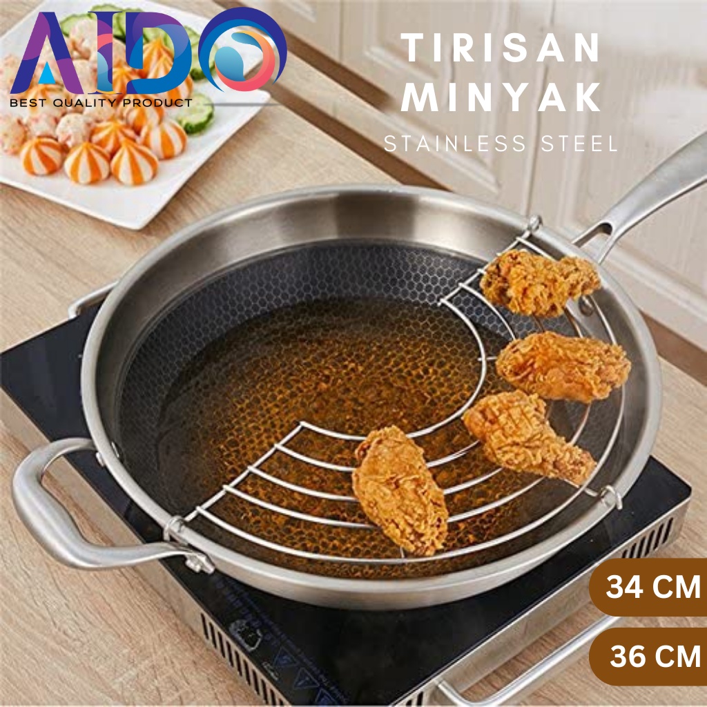 Jual Peniris minyak gorengan wajan Alat Tirisan Minyak Saringan minyak ...