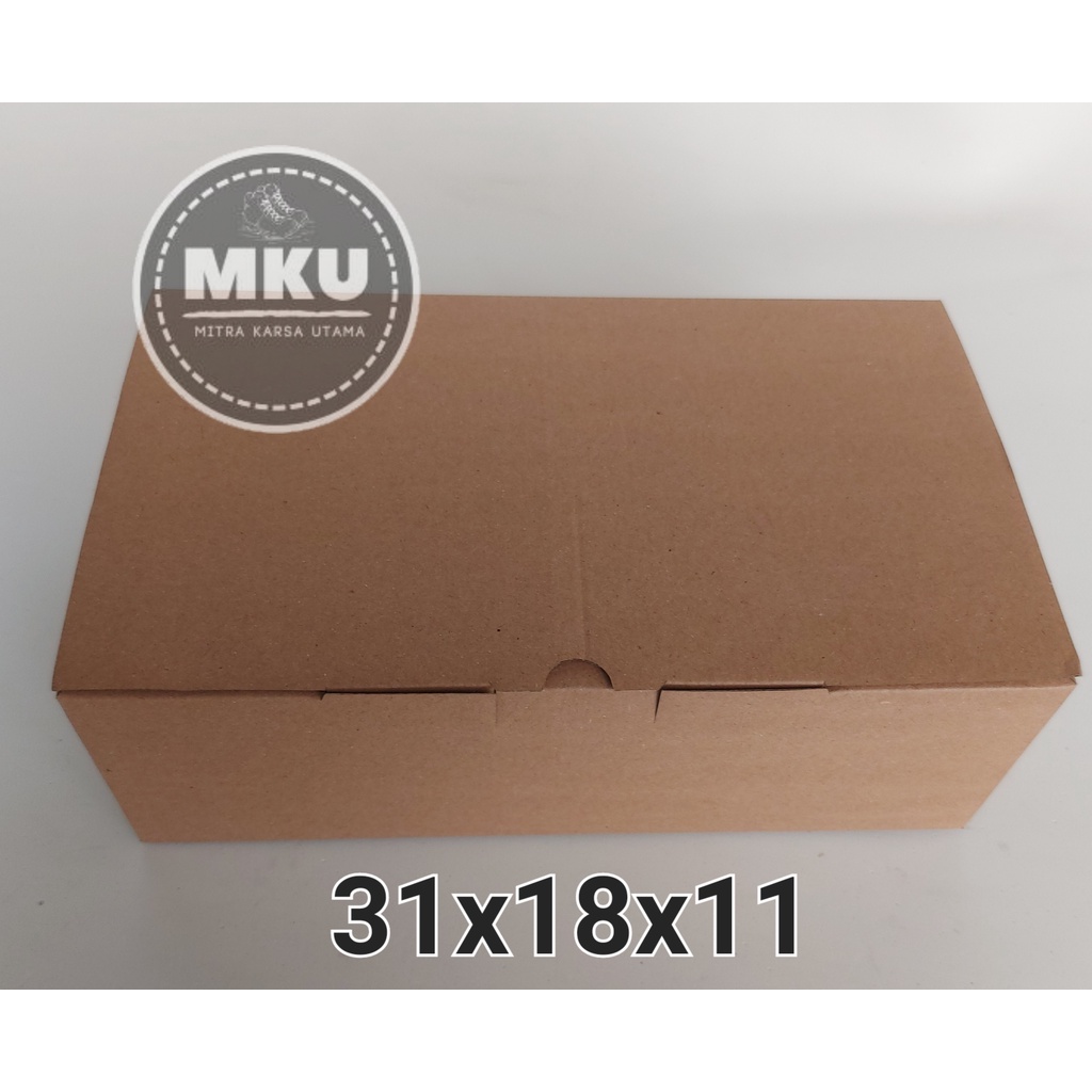 Jual Kardus Box Dus Sepatu 30,5x17,5x10,7cm Coklat Tanggung Besar ...