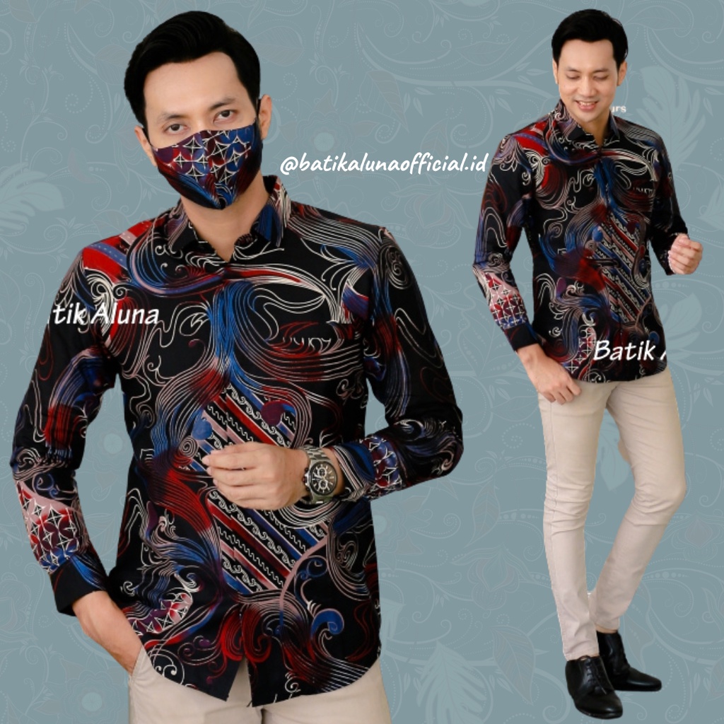 Jual BAJU BATIK PRIA LENGAN PANJANG SLIMFIT BATIK MODERN PREMIUM TANGAN ...