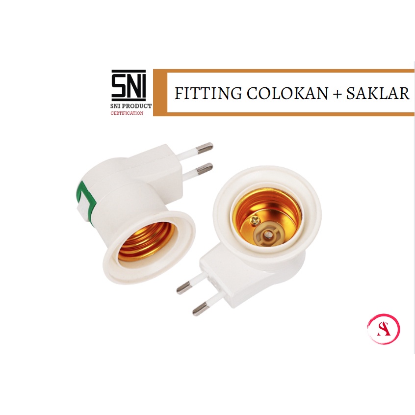 Jual Fitting Colok Saklar Lampu Switch On/Off | Shopee Indonesia