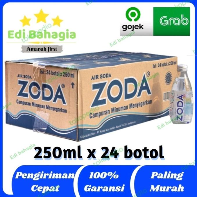 Jual Zoda air soda botol 250ml 1 karton x 24 botol | Shopee Indonesia