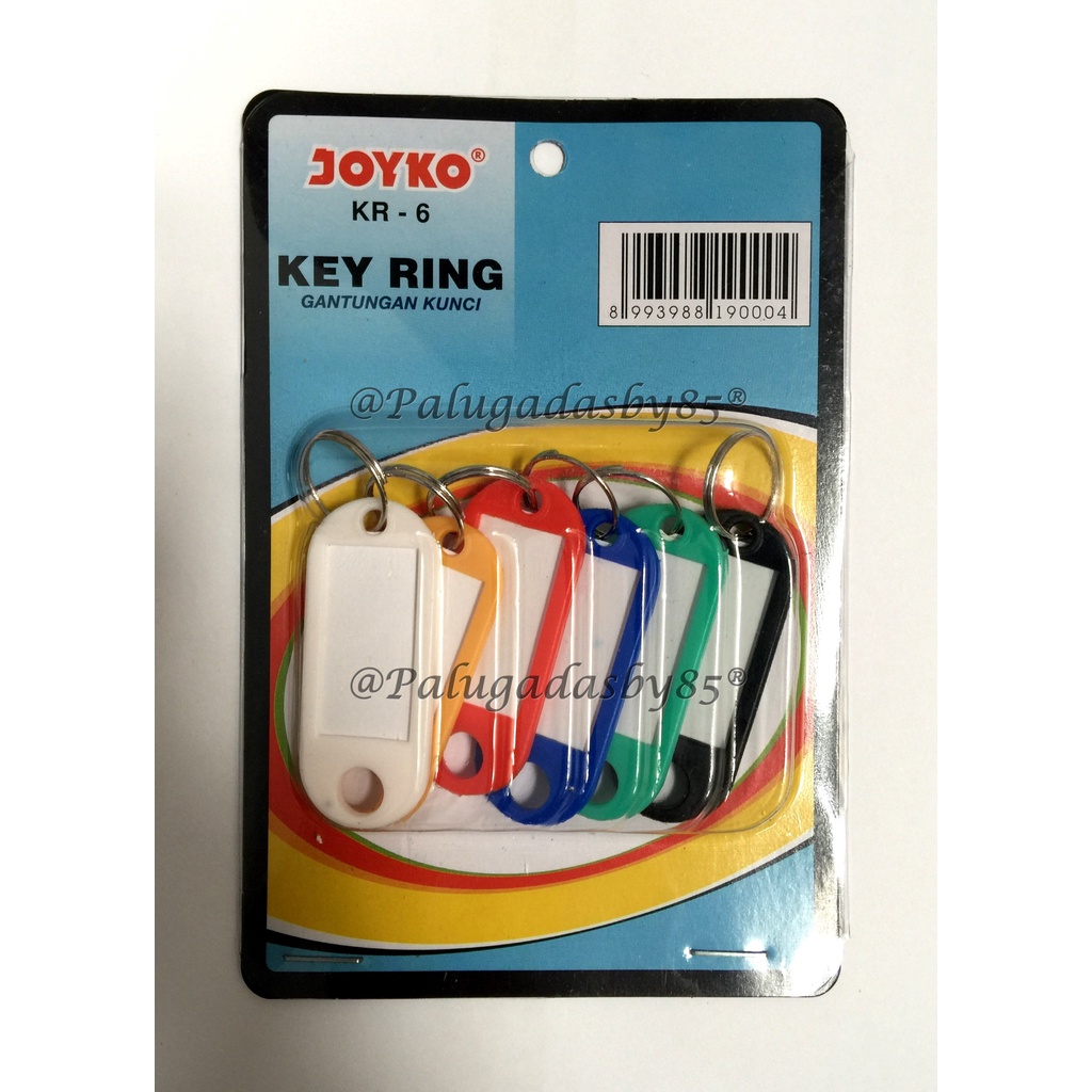 Jual Gantungan Kunci Joyko KR-6 (1 Card Isi 6 Pcs) / Joyko Key Ring KR ...
