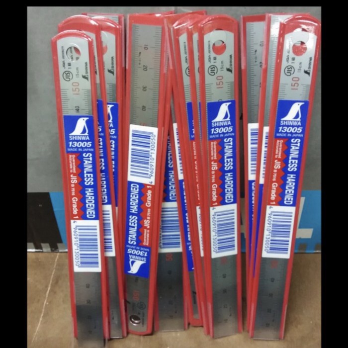 Jual Matr Penggaris Stainless Steel 15Cm Merk Sinwa Original Japan | Shopee Indonesia