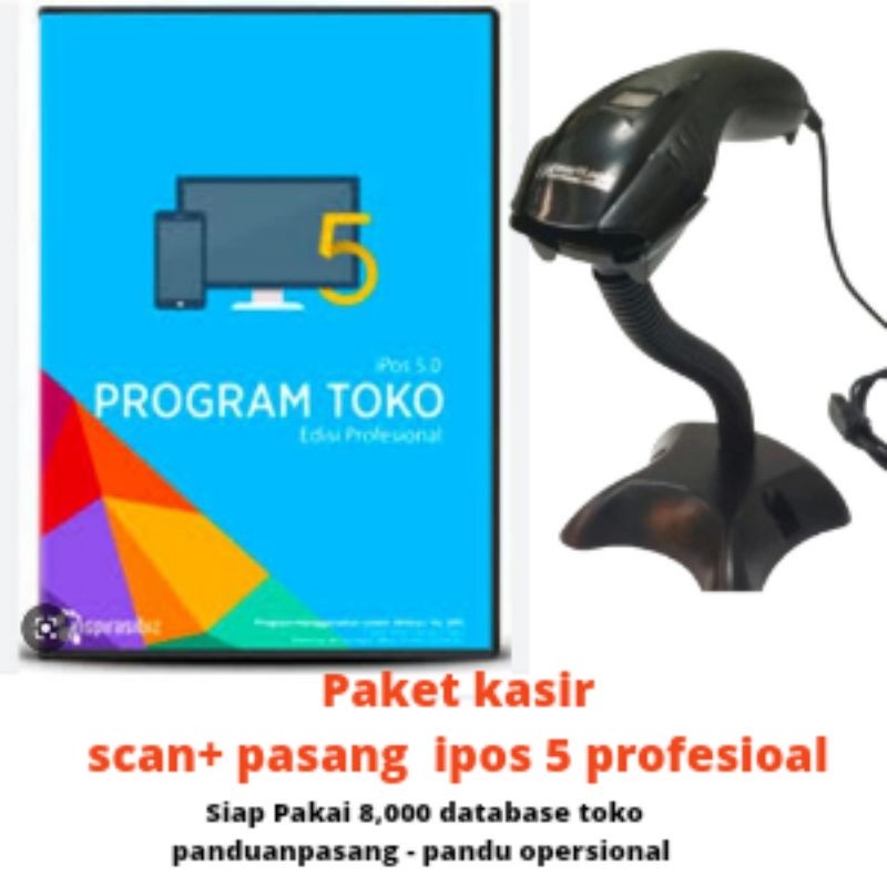 Jual scan + pasang ipos 5 profesional ori + 8,000 data barang toko sembari | Shopee Indonesia