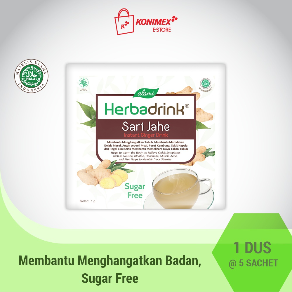 Jual Herbadrink Sari Jahe Sugar Free Serbuk Minuman Menghangatkan Badan ...